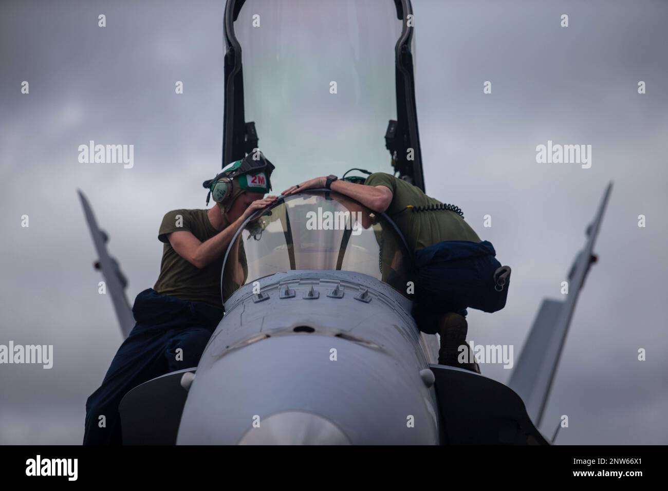 U.S. Marines with Marine Fighter Attack Squadron (VMFA) 312 conduct a ...