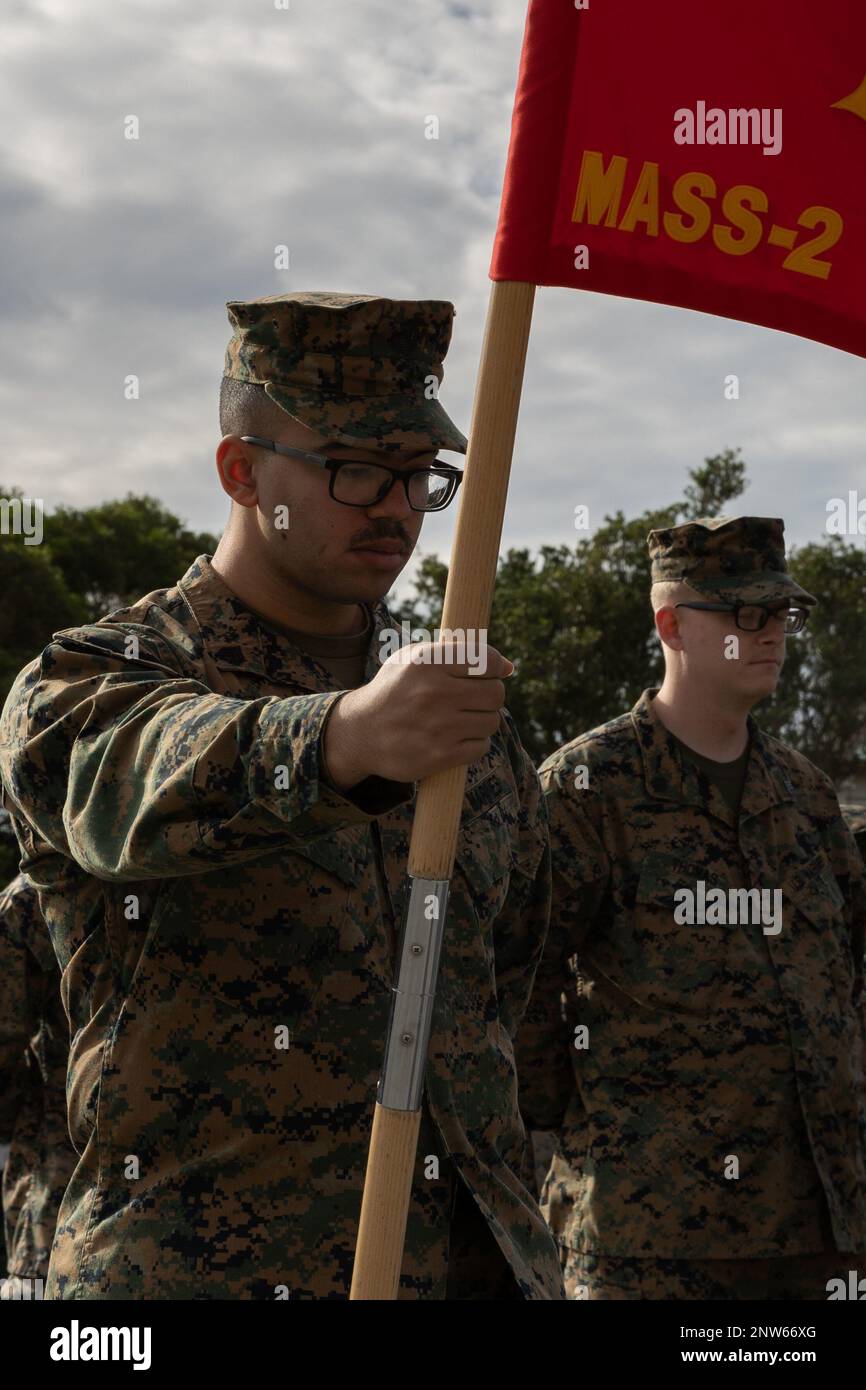 U.S. Marines from Marine Air Support Squadron (MASS) 2 participate in a ...