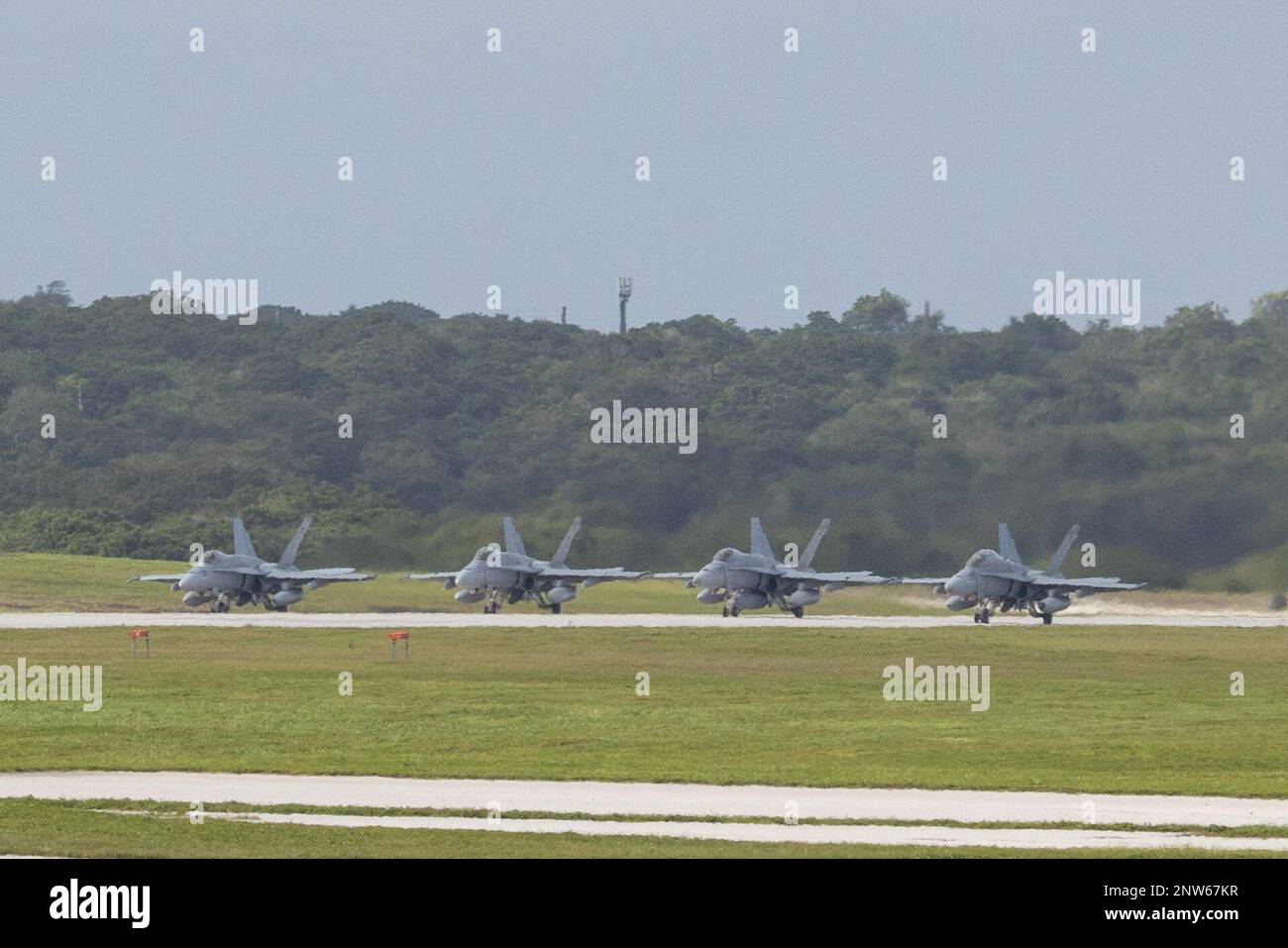 U.S. Marine Corps F/A-18 Hornet aircraft with Marine Fighter Attack ...