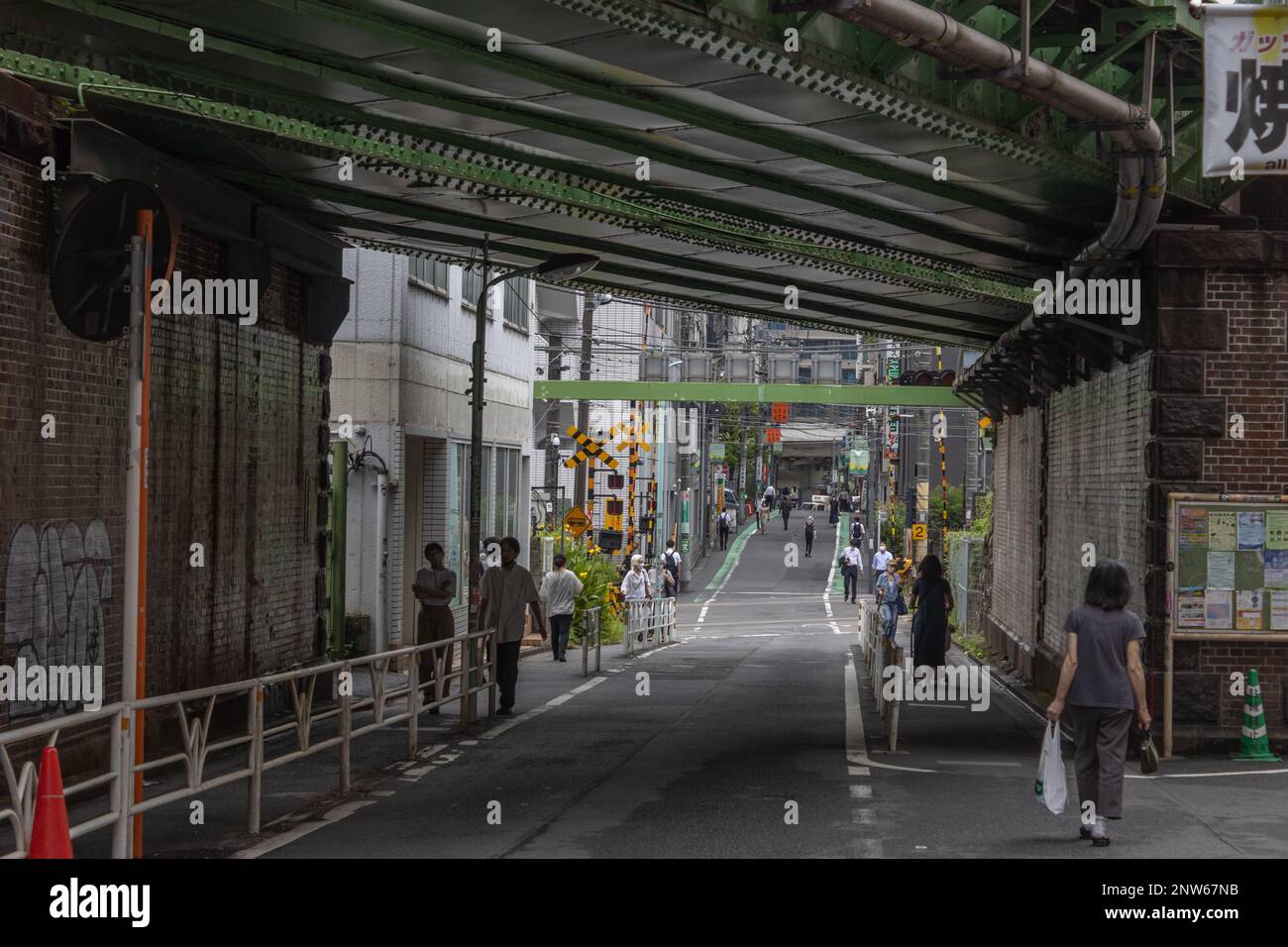 Local railway underpass, Shinjuku, Tokyo, Japan Stock Photo - Alamy