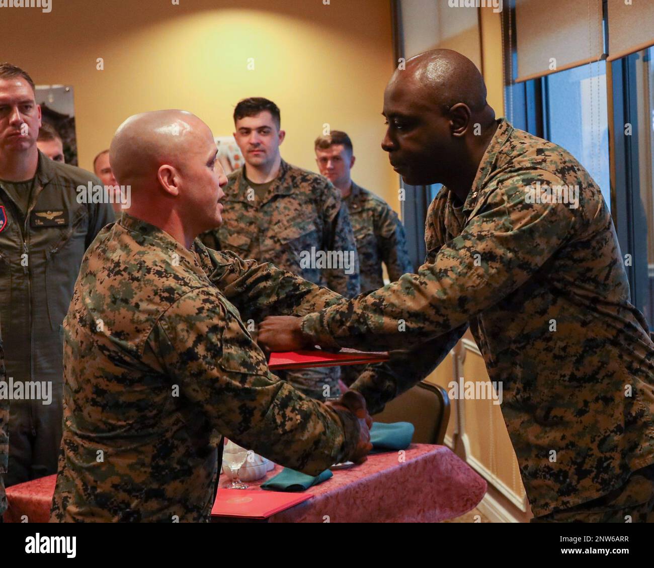 U.S. Marine Gunnery Sgt. Cory Trott, a chemical biological radiological ...