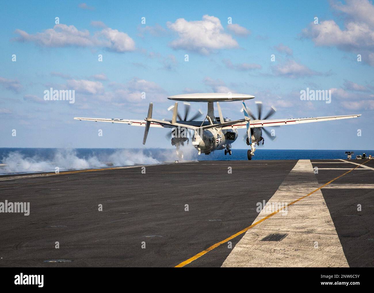 230125-N-EL850-1058 MEDITERRANEAN SEA (Jan. 25, 2023) An E2-D Hawkeye ...