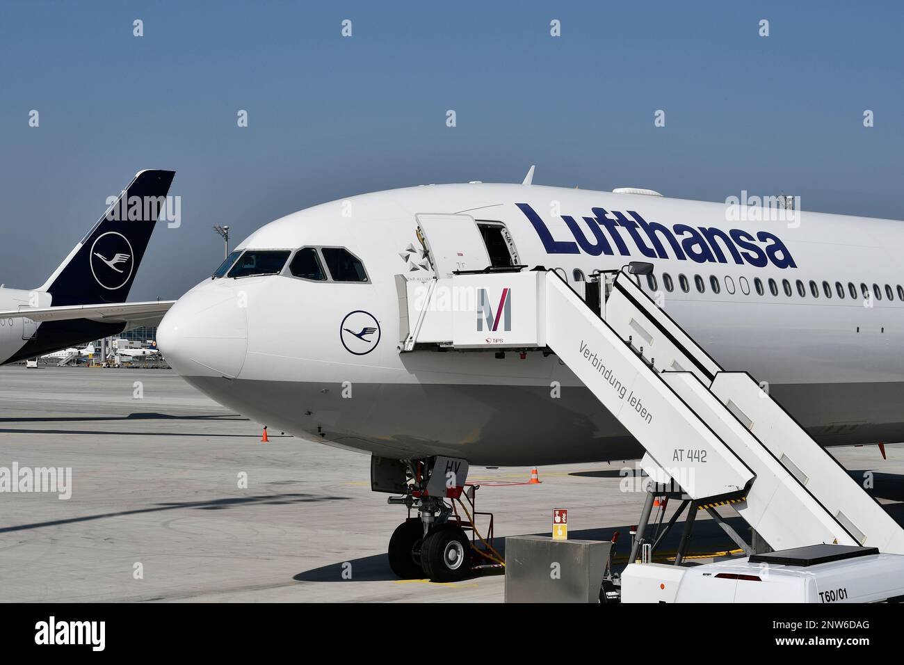 Lufthansa, Aircraft, Strairs, Stair, Step, Position, Ramp, Munich ...