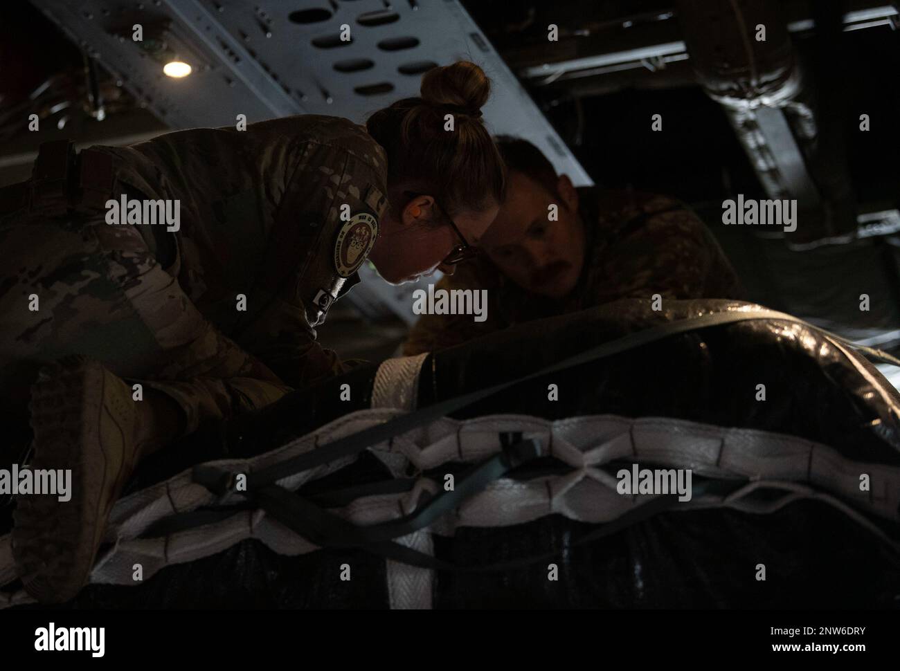 From left, Capt. Audrey Crismon, 39th Expeditionary Airlift Squadron ...