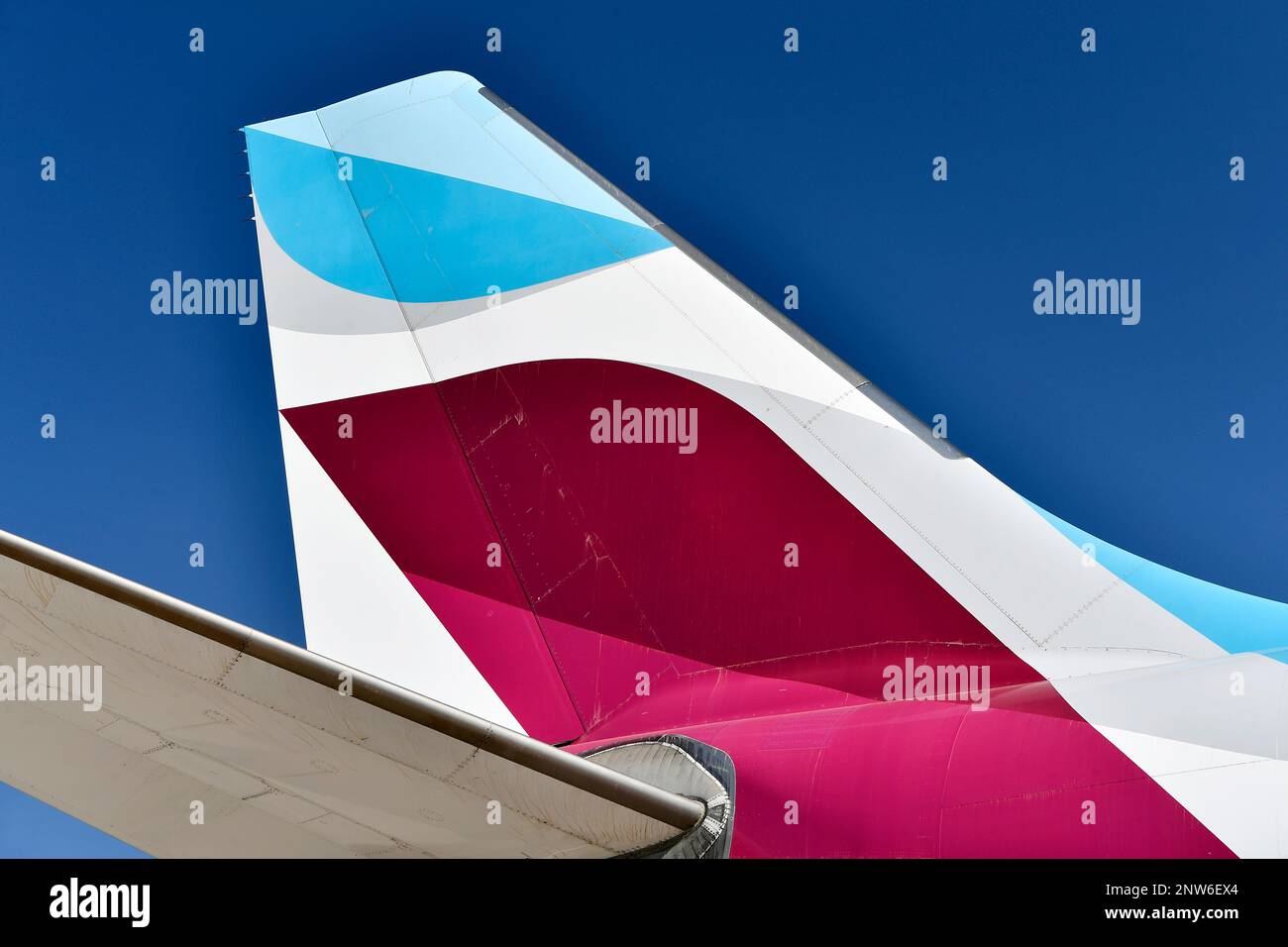 Eurowings, Airbus, Airline, Aircraft, rear, empennage, elevator, rudder ...