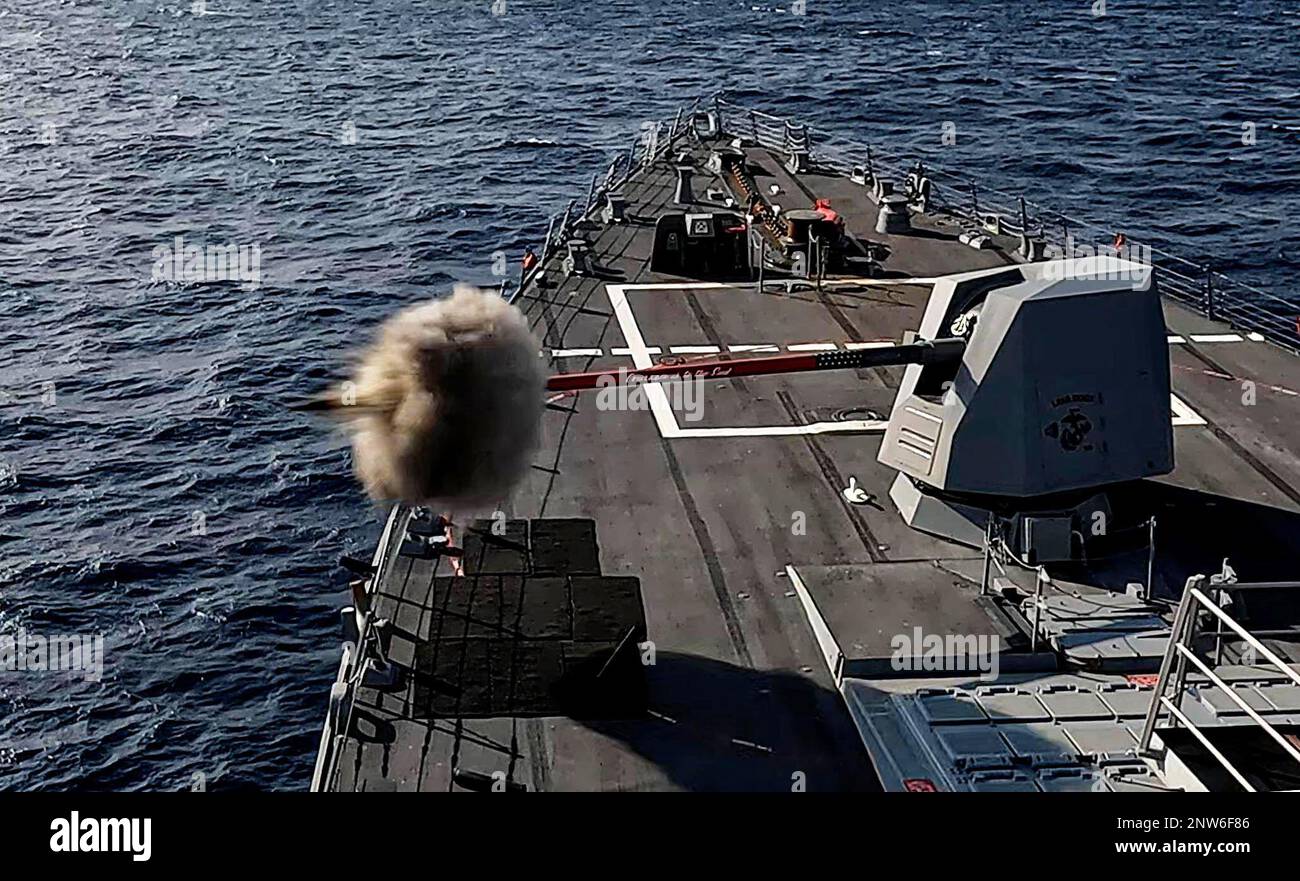 PHILIPPINE SEA (Jan. 20, 2023) – The Arleigh Burke-class guided missile ...