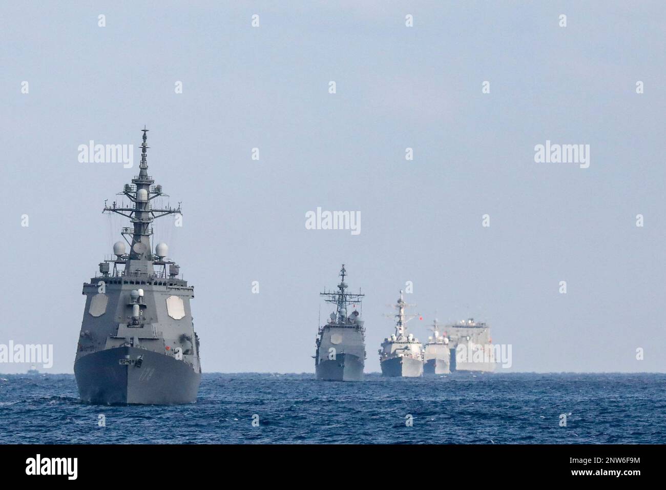 230120-N-BN445-1476 PHILIPPINE SEA (Jan. 20, 2023) From left to right ...