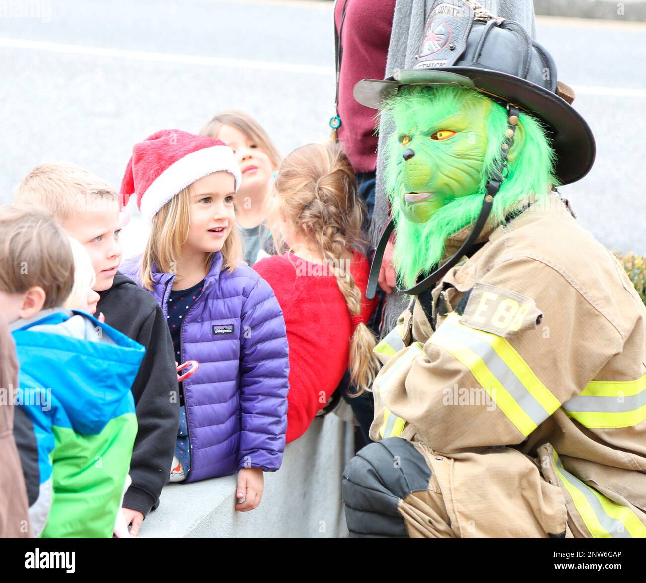 The Grinch, dressed in a Nevada County Consolidated turnouts, was an ...