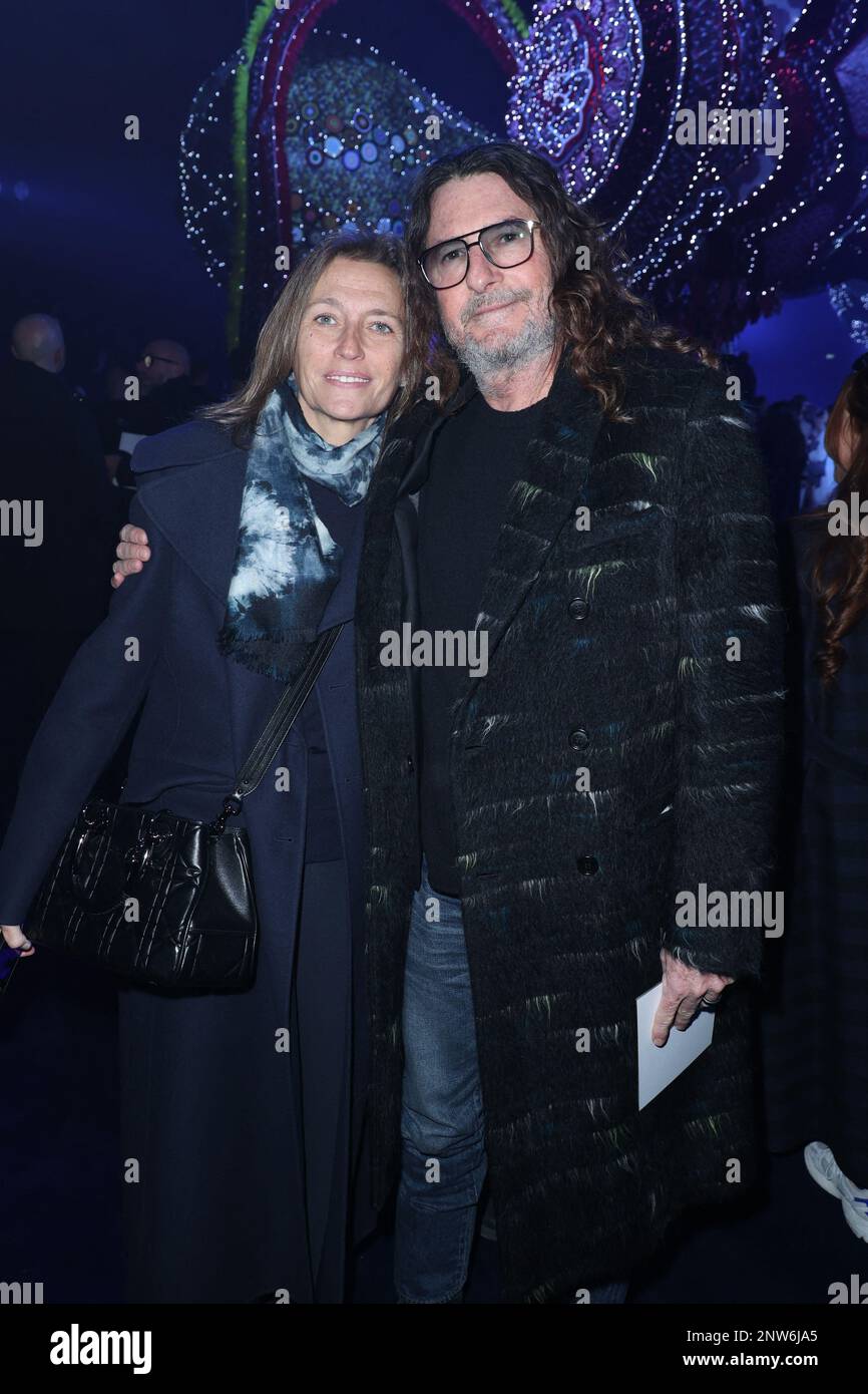 Jacques-Antoine Granjon and his wife attends the Dior Womenswear Fall ...