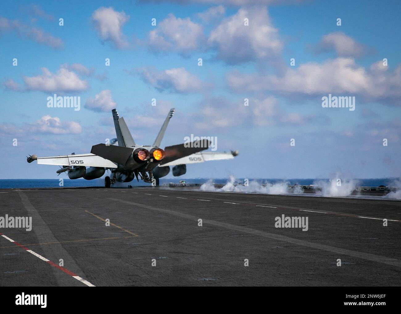 230125-N-EL850-1286 MEDITERRANEAN SEA (Jan. 25, 2023) An F/A-18G ...
