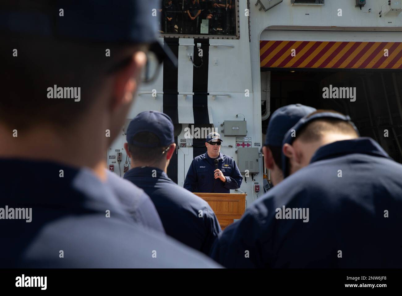 U.S. Coast Guard Cdr. Matthew Brinkley, USCGC Stone (WMSL 758 ...