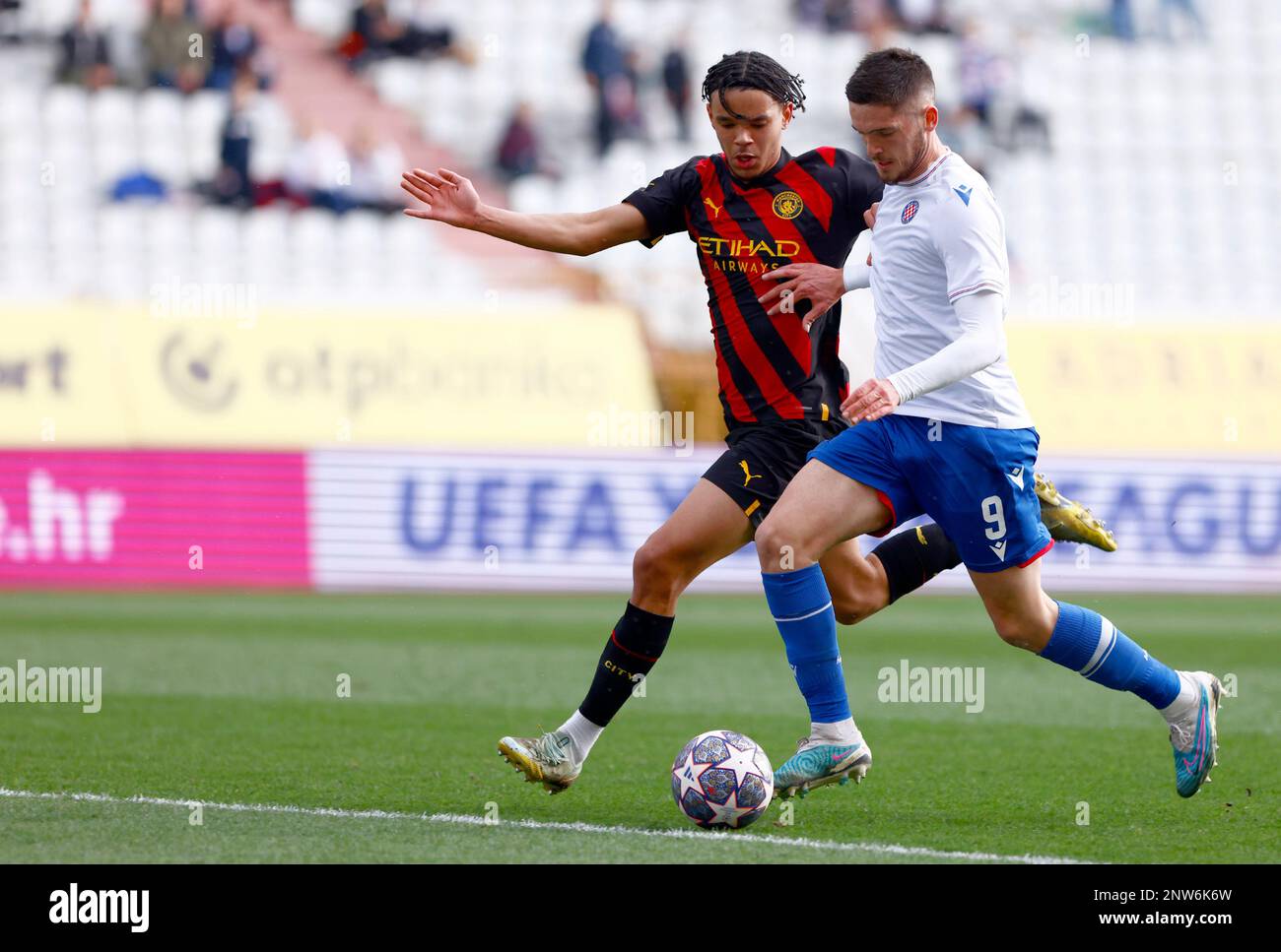 Poljud Stadium, in Split, Croatia, on February 28, 2023. Jadel Katongo ...