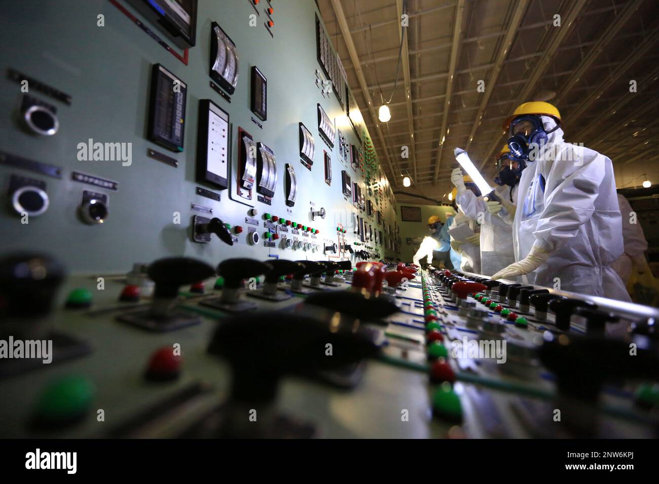 The main control room for Unit 3 and 4 of the Tokyo Electric Power ...