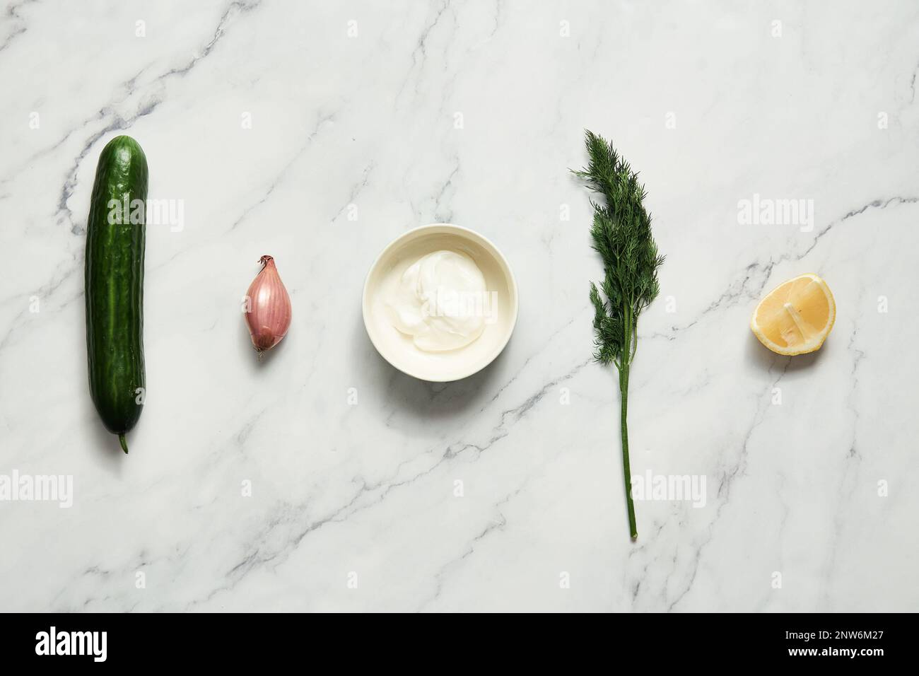 Cucumber and sour cream salad ingredients list: cucumber, shallot, sour ...