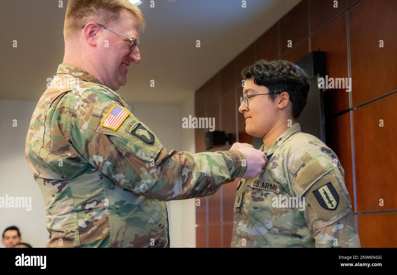 On January 20th, 2023, Cpt. Robinson awarded Pfc. DeJesus her Military ...