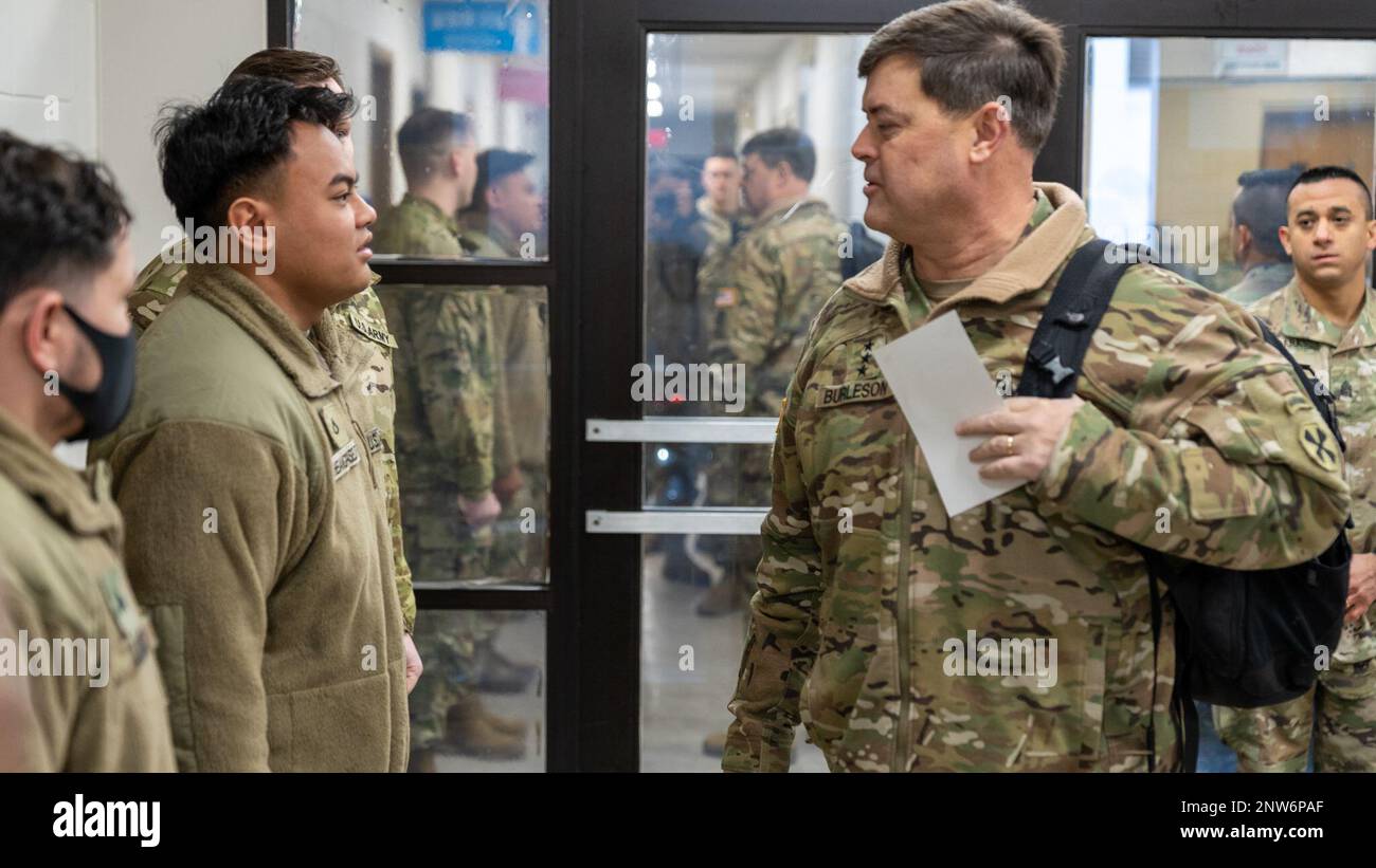 Lieutenant General Willard M. Burleson III, Commanding General, Eighth ...