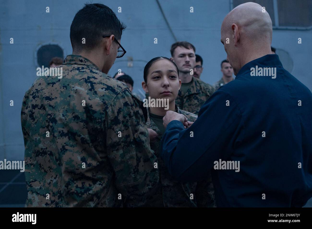 U.S. Marine Corps Cpl. Annemarrie Guerra, a food service specialist ...