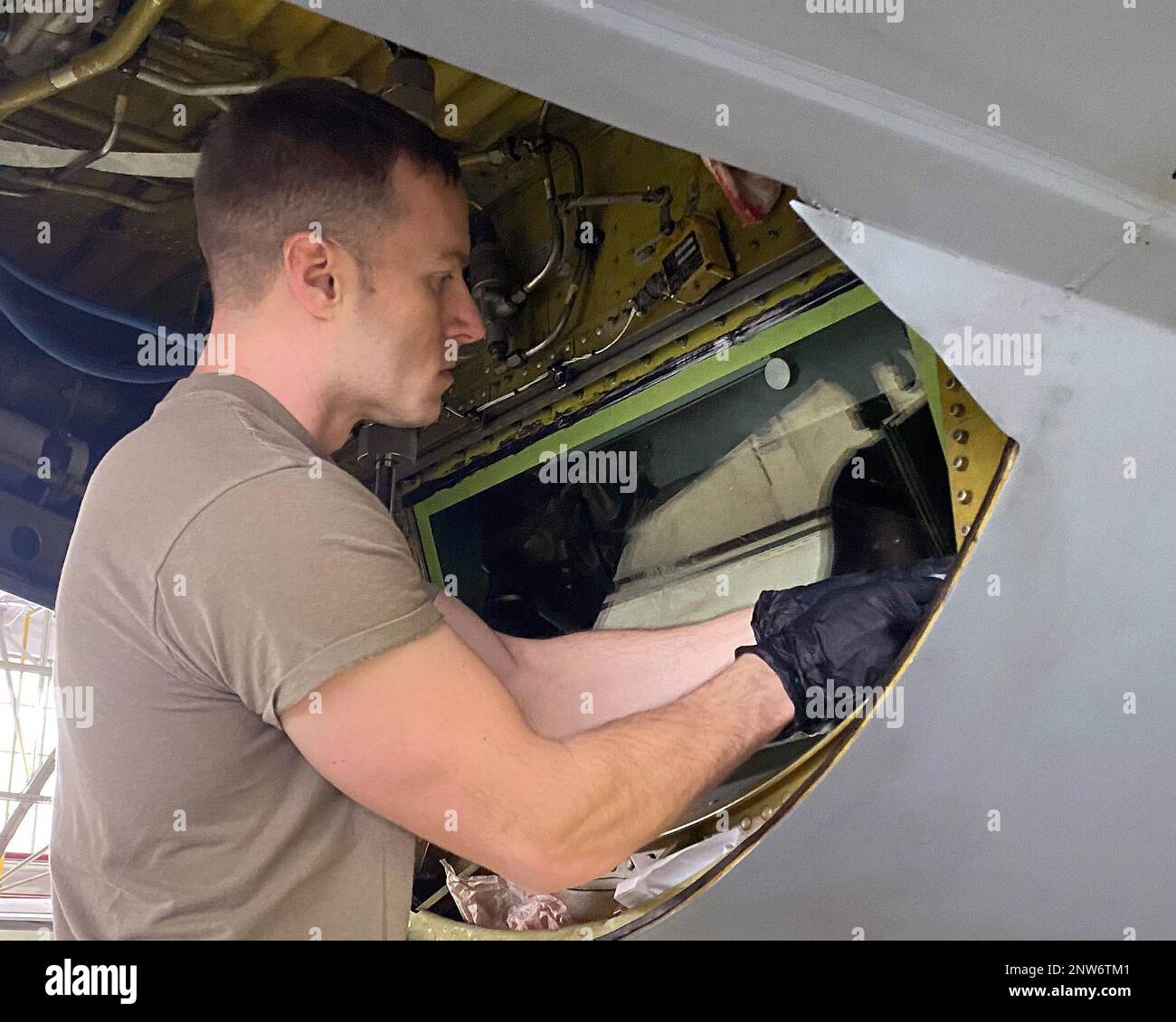 Tech. Sgt. Aaron Wacker, 191st Aircraft Maintenance Squadron, adds ...