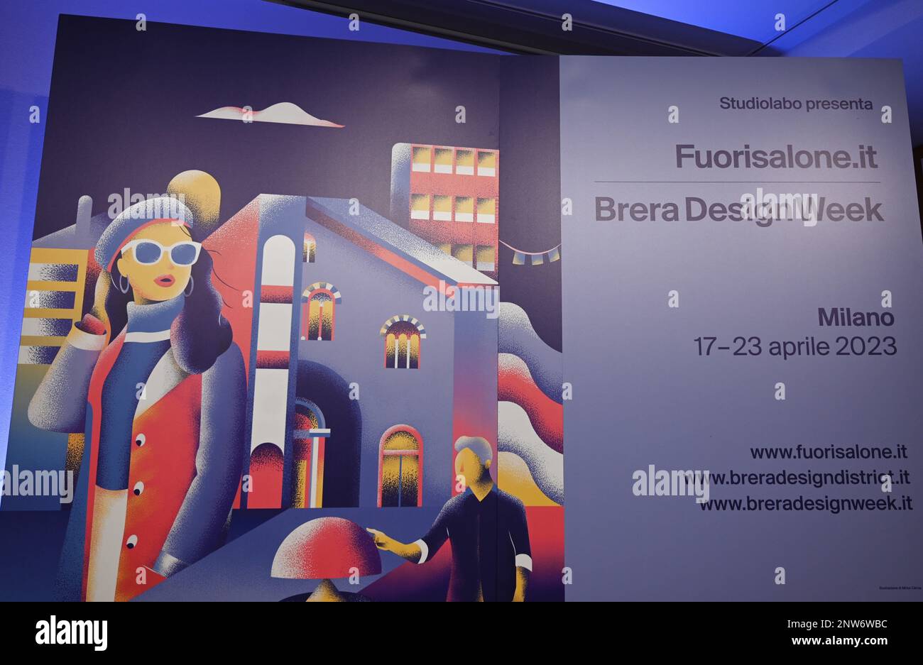 Milan, Italy. 28th Feb, 2023. Milan, Italy Fuorisalone Milano Design Week 2023 from 17 to 23 ...