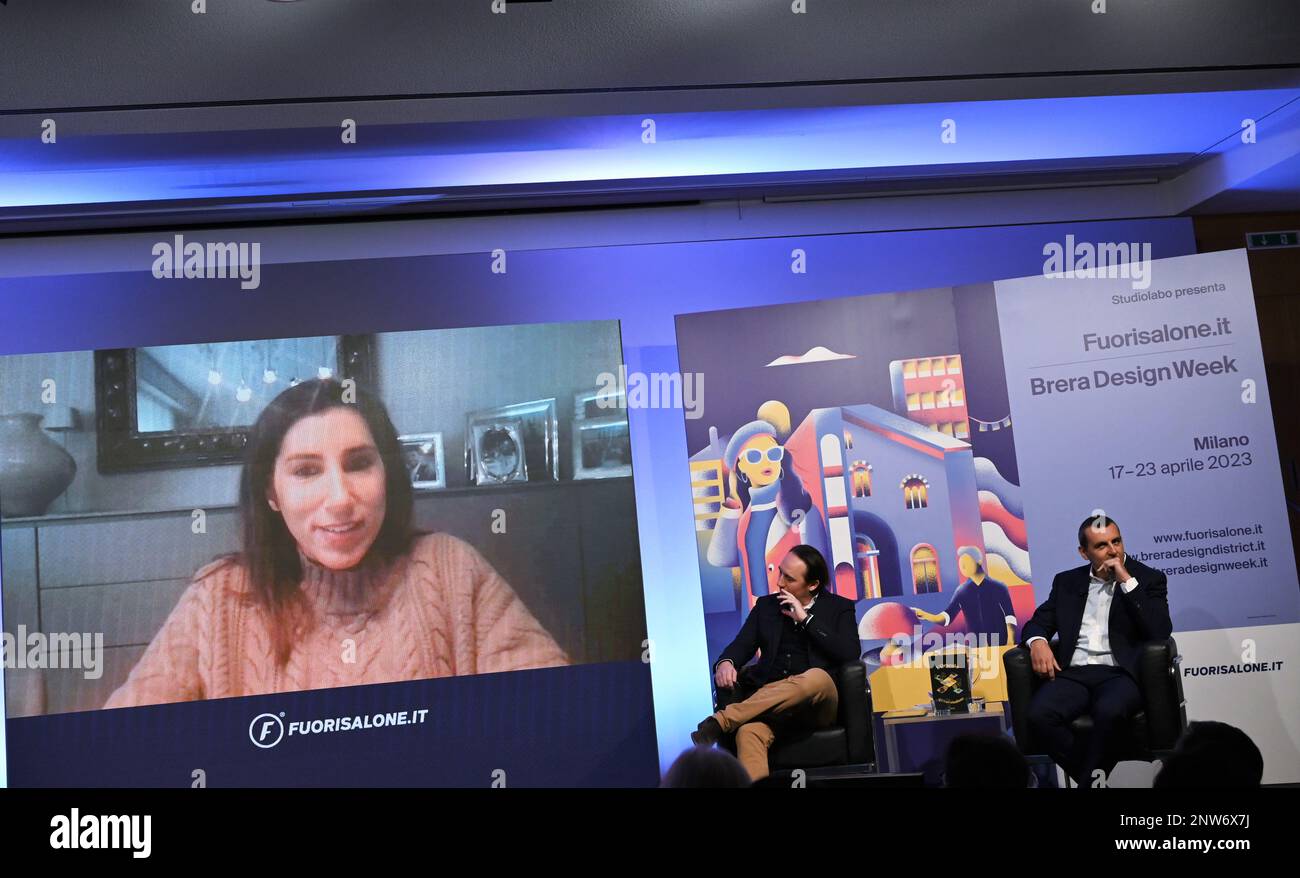 Milan, Italy. 28th Feb, 2023. Milan, Italy Fuorisalone Milano Design Week 2023 from 17 to 23 ...