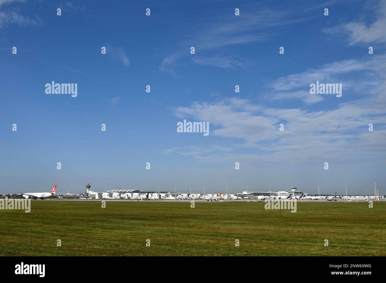 Overview, View, Panorama, Landscape, Aircrafts, Traffic, Green, Field ...