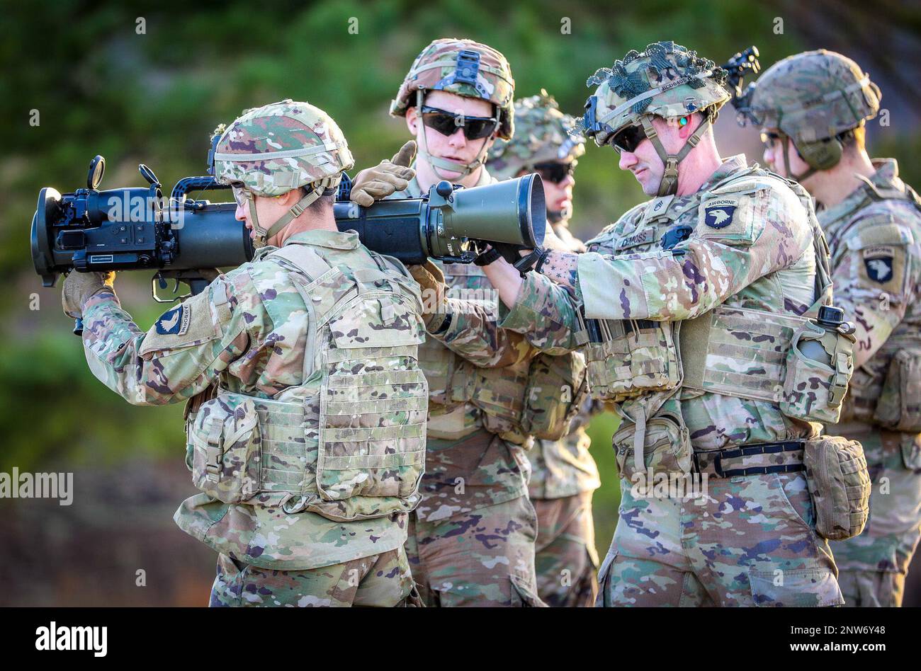 Soldiers with the 1st Squadron, 33rd Cavalry Regiment, 3rd Brigade ...