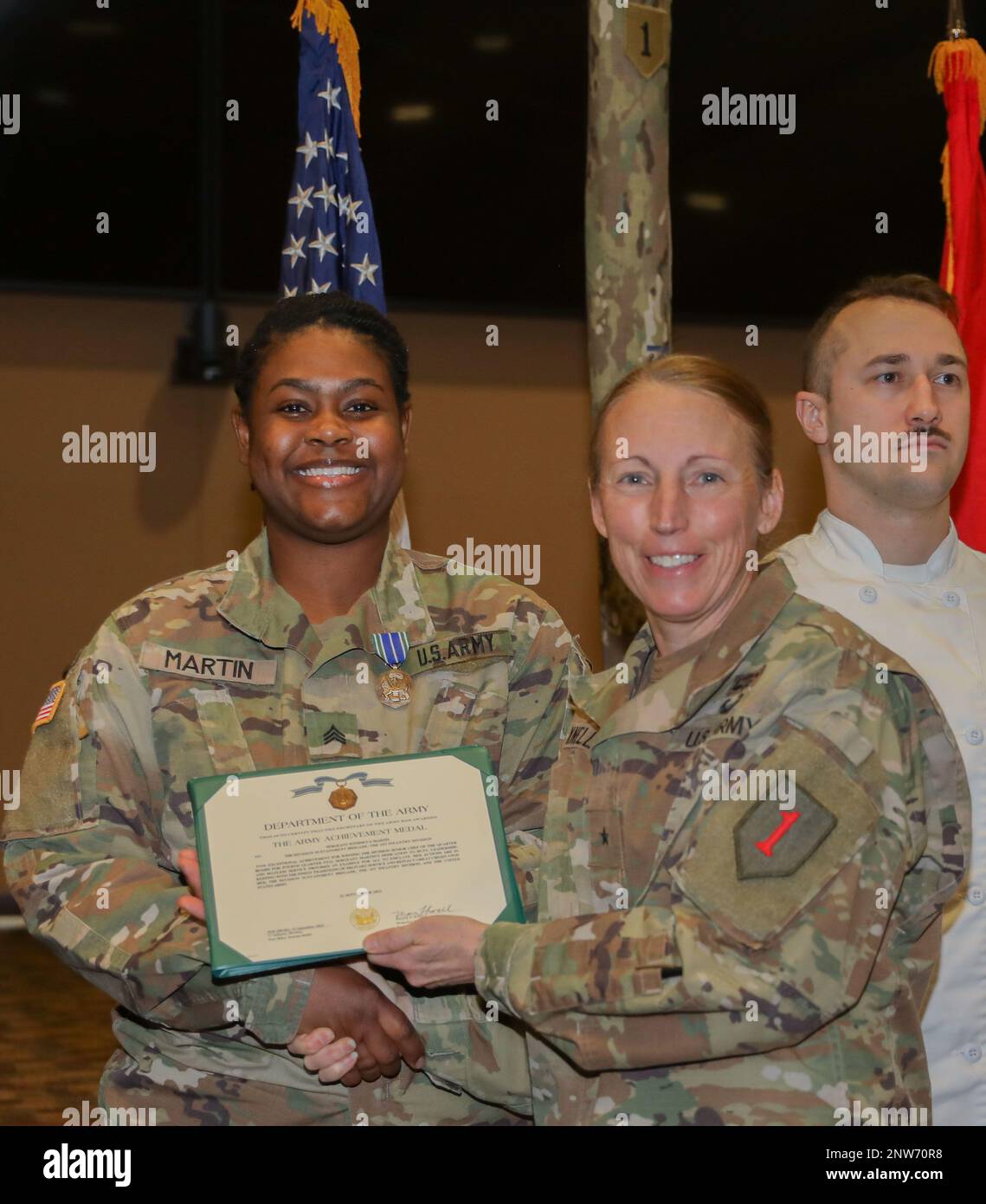 U.S. Army Brig. Gen. Niave F. Knell, 1st Infantry Division deputy ...