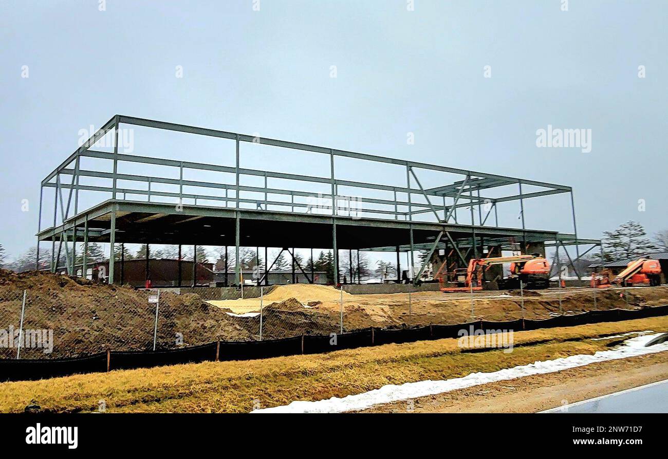 The construction area for a future transient training brigade ...