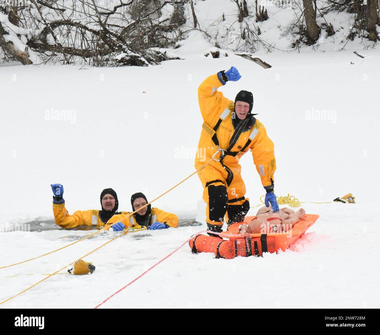 Firefighters from the Fort Drum Fire and Emergency Services Division ...