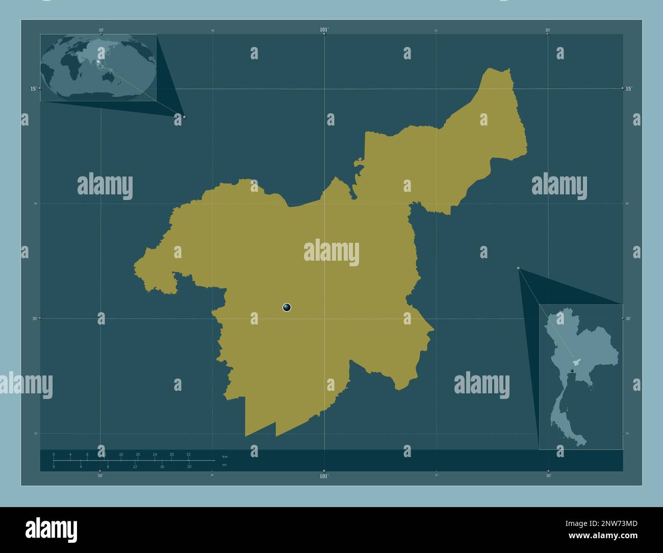 Saraburi outline map hi-res stock photography and images - Alamy
