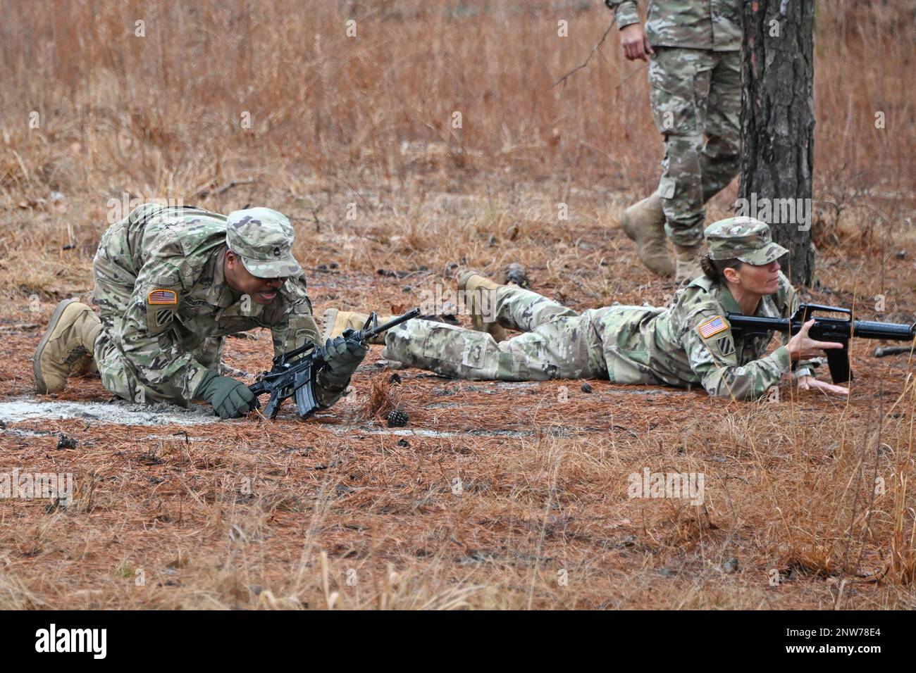 On the Fort Dix Range Complex on Rang 59E these soldiers are shown ...