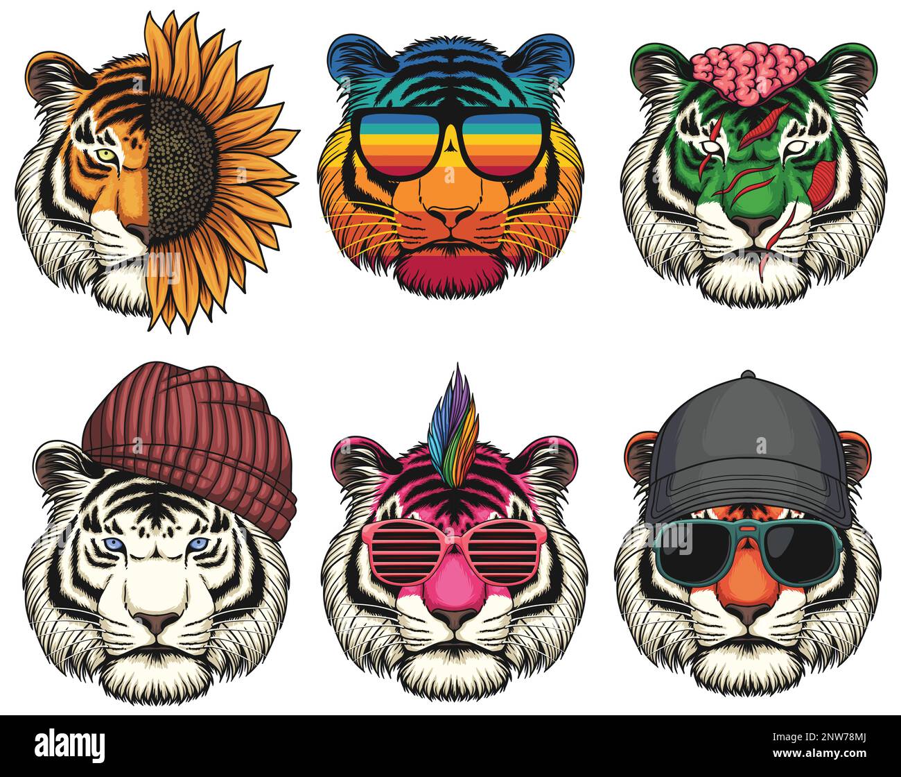 Tiger print fashion Cut Out Stock Images & Pictures - Alamy