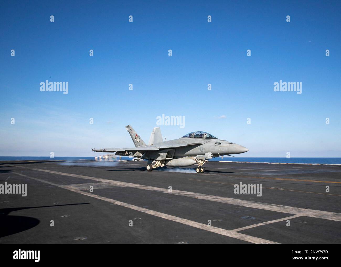 230115-N-EL850-1597 ADRIATIC SEA (Jan. 15, 2023) An F/A-18F Super ...