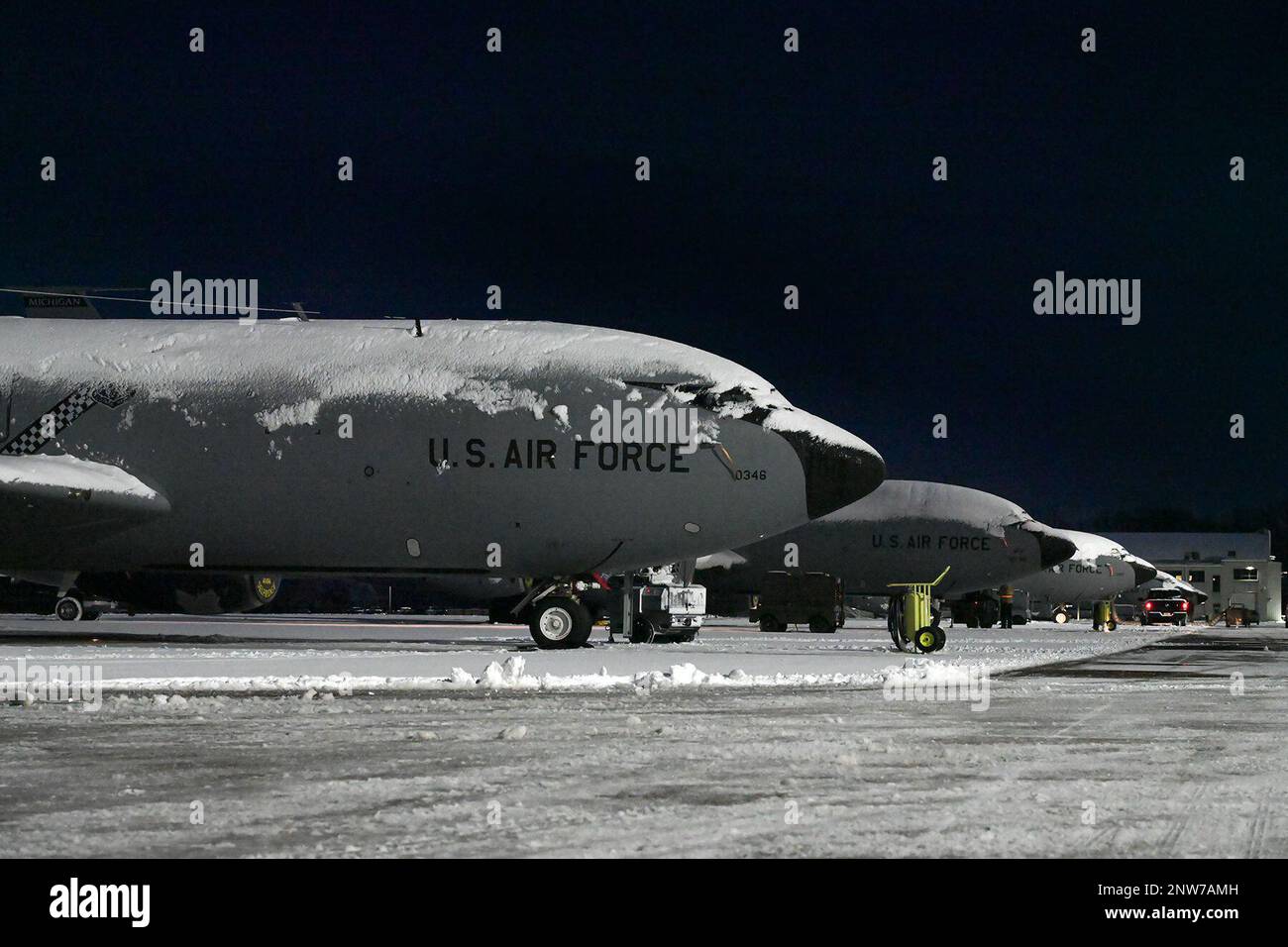 KC-135 Stratotanker aircraft from the 127th Air Refueling Group ...