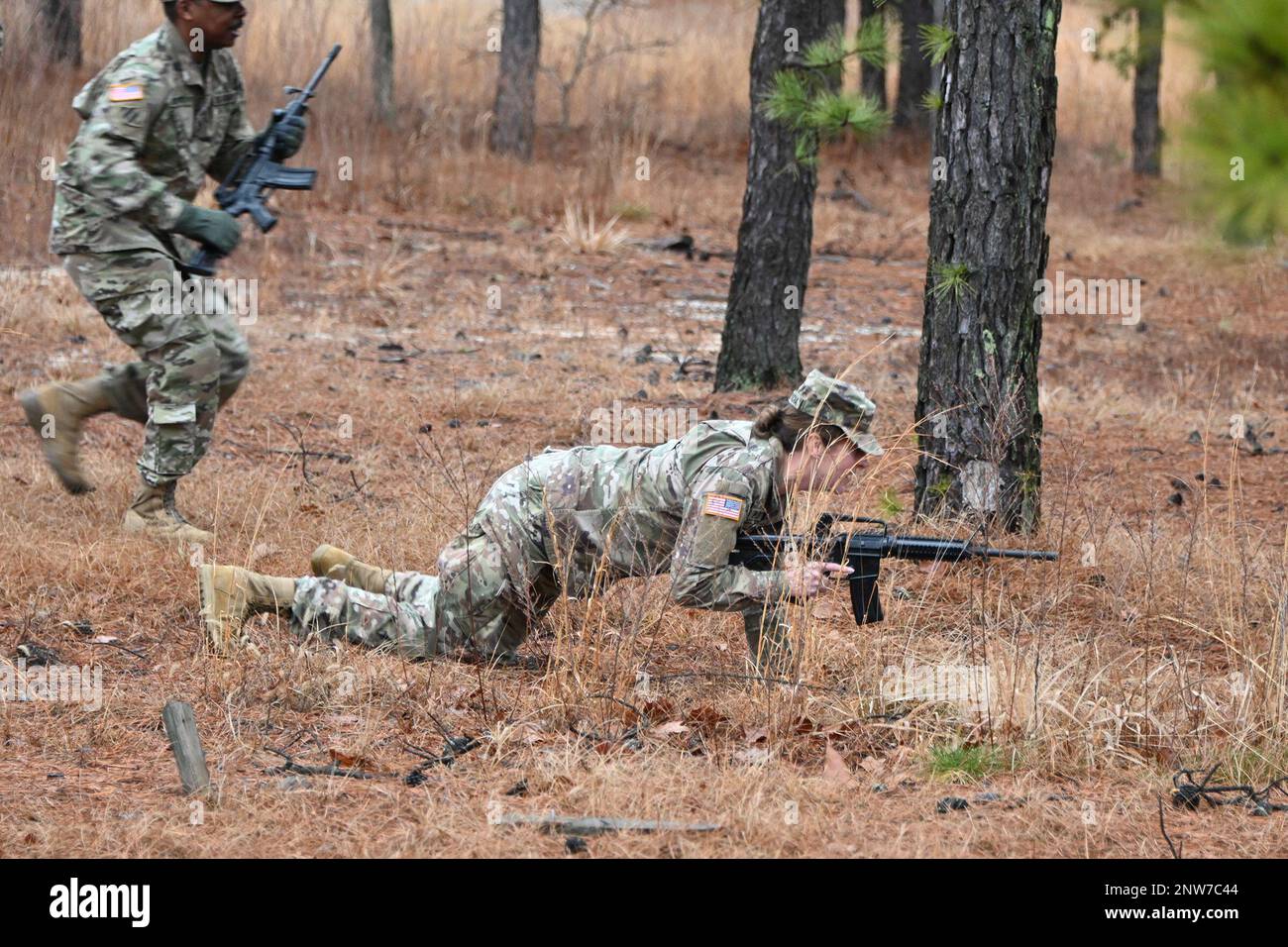 On the Fort Dix Range Complex on Rang 59E these soldiers are shown ...