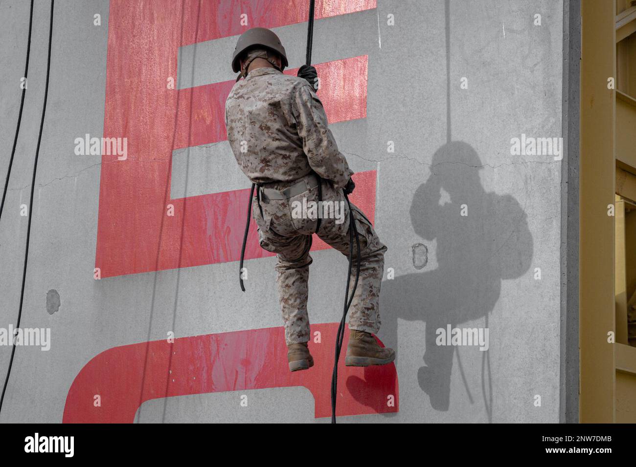 A U.S. Marine with India Company, 3rd Recruit Training Battalion ...