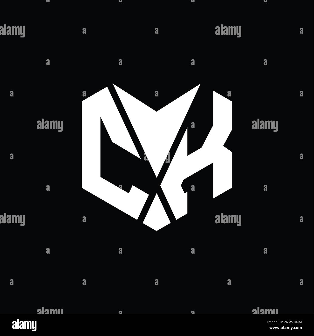 CK Logo monogram abstract hexagon shape vector images design template ... CK Logo monogram abstract hexagon shape vector images design template ...