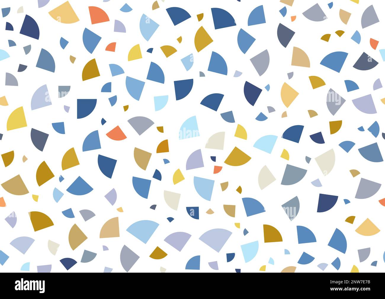 Seamless pattern of multicolored abstract shapes. Template for textures ...