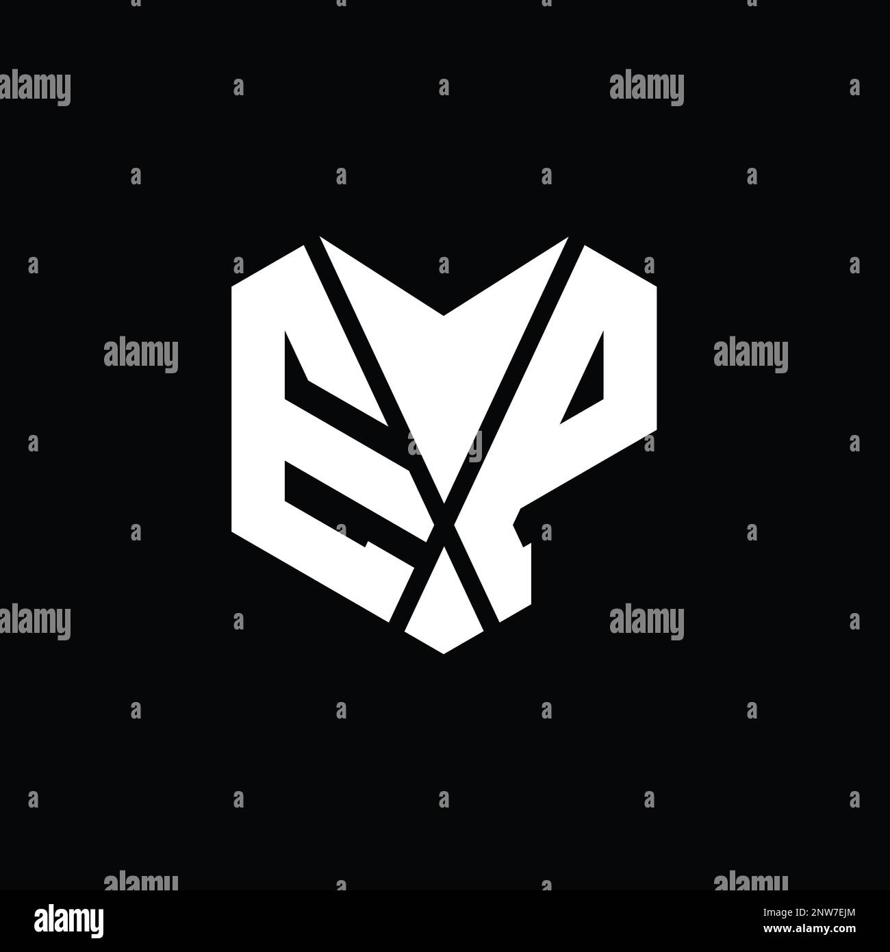 EP Logo monogram abstract hexagon shape vector images design template ... EP Logo monogram abstract hexagon shape vector images design template ...