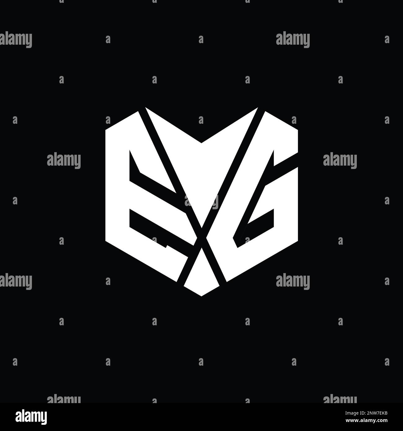 EG Logo monogram abstract hexagon shape vector images design template ... EG Logo monogram abstract hexagon shape vector images design template ...