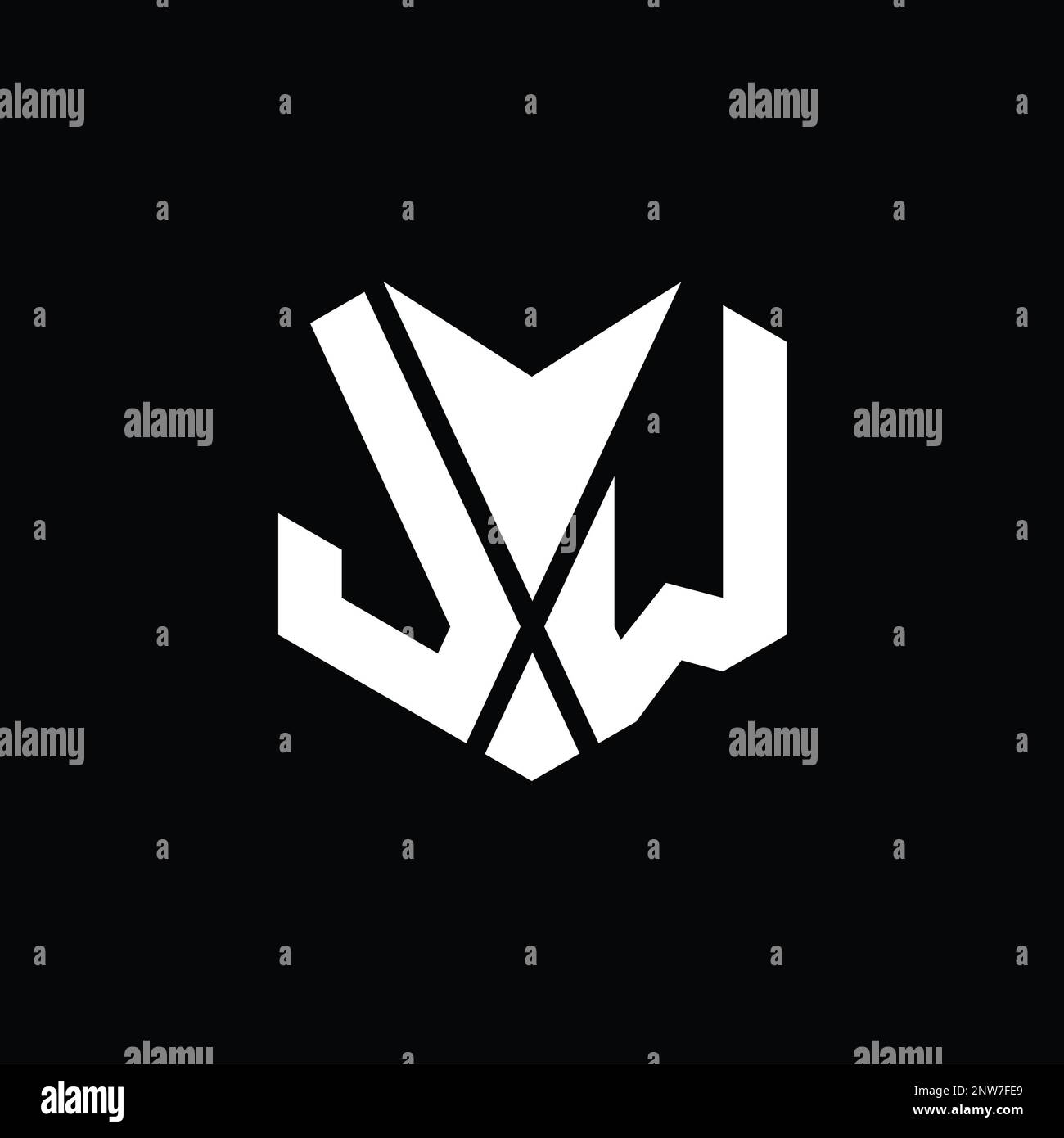 JW Logo monogram abstract hexagon shape vector images design template ... JW Logo monogram abstract hexagon shape vector images design template ...