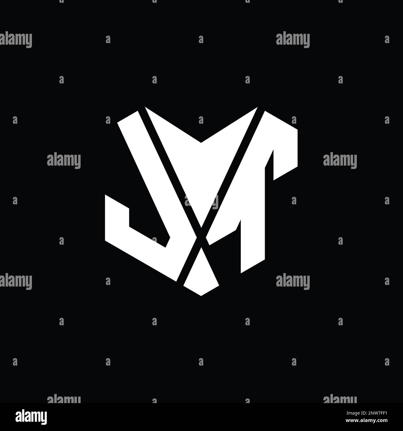 JT Logo monogram abstract hexagon shape vector images design template Stock Photo - Alamy