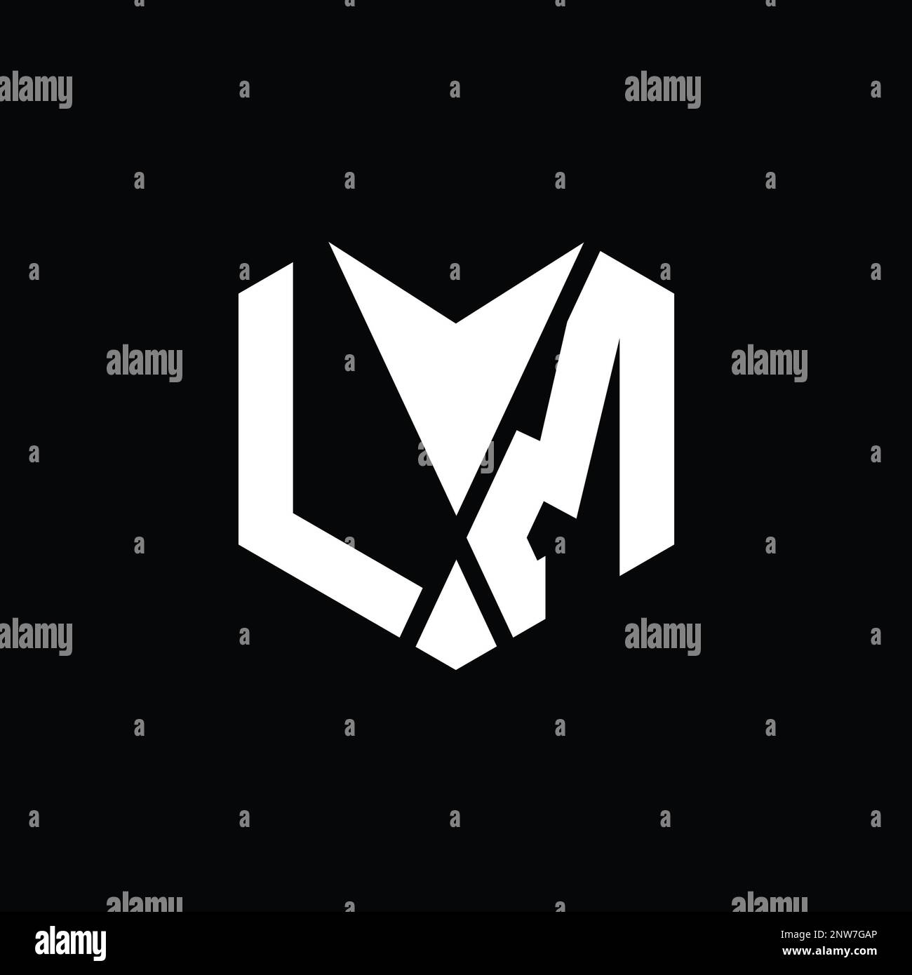 LM Logo monogram abstract hexagon shape vector images design template ... LM Logo monogram abstract hexagon shape vector images design template ...