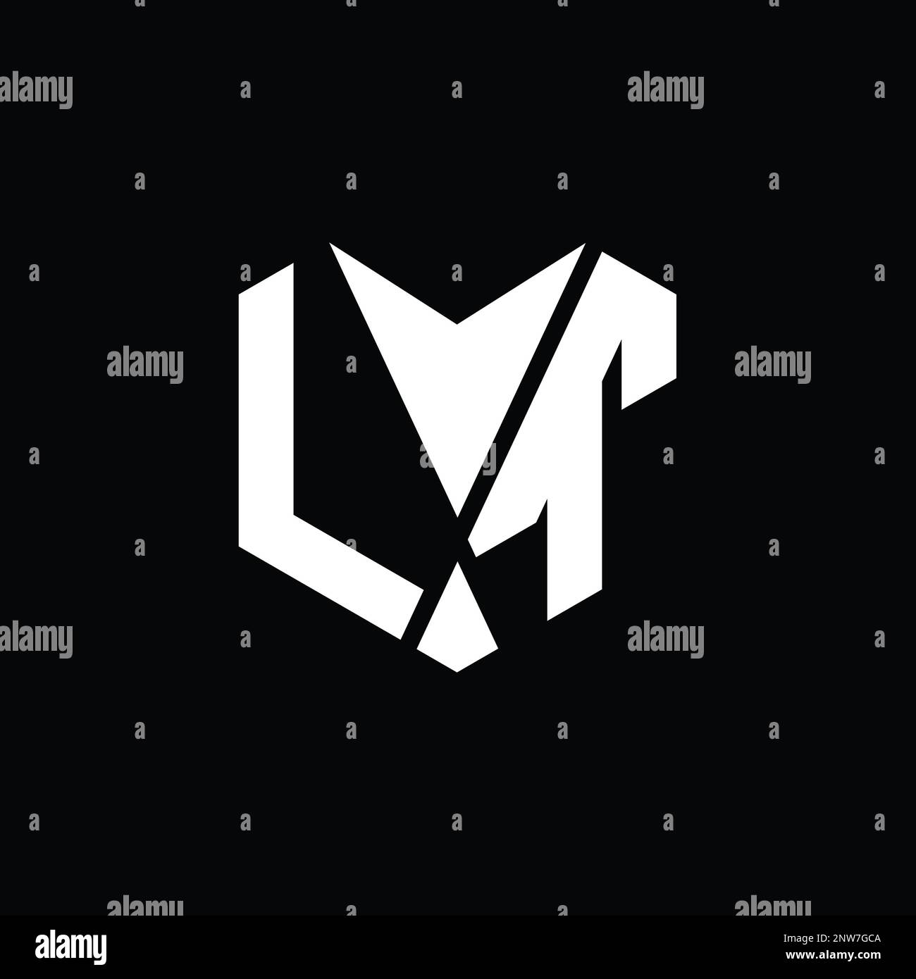 LT Logo monogram abstract hexagon shape vector images design template ...