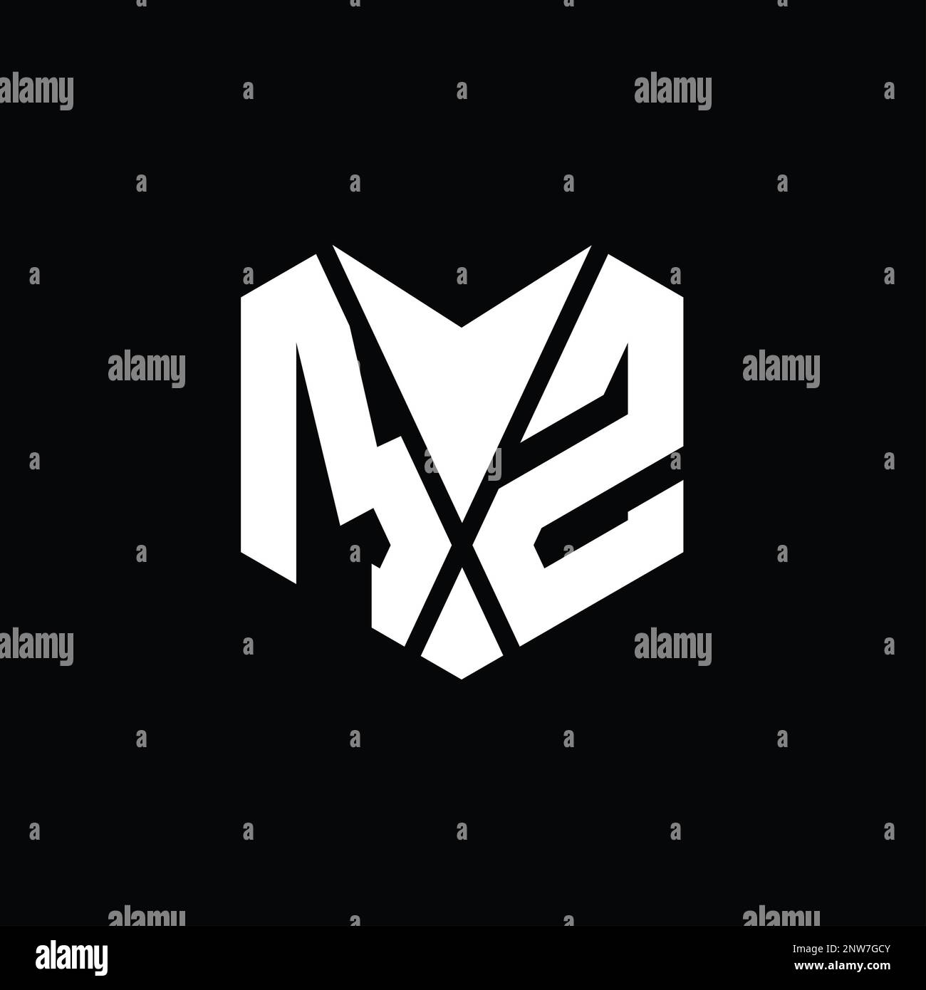 MZ Logo monogram abstract hexagon shape vector images design template ... MZ Logo monogram abstract hexagon shape vector images design template ...