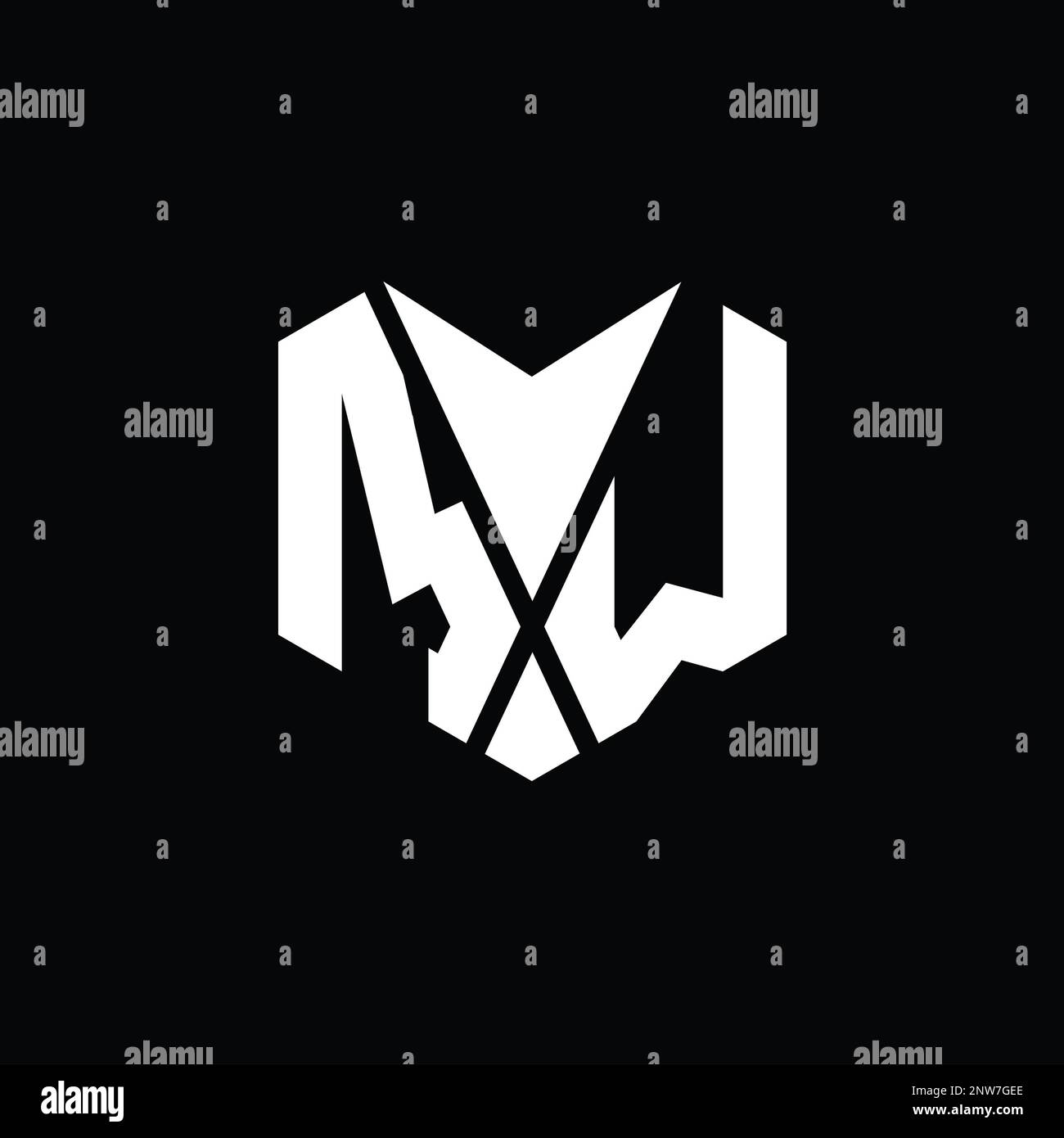 Mw modern logo hi-res stock photography and images - Alamy