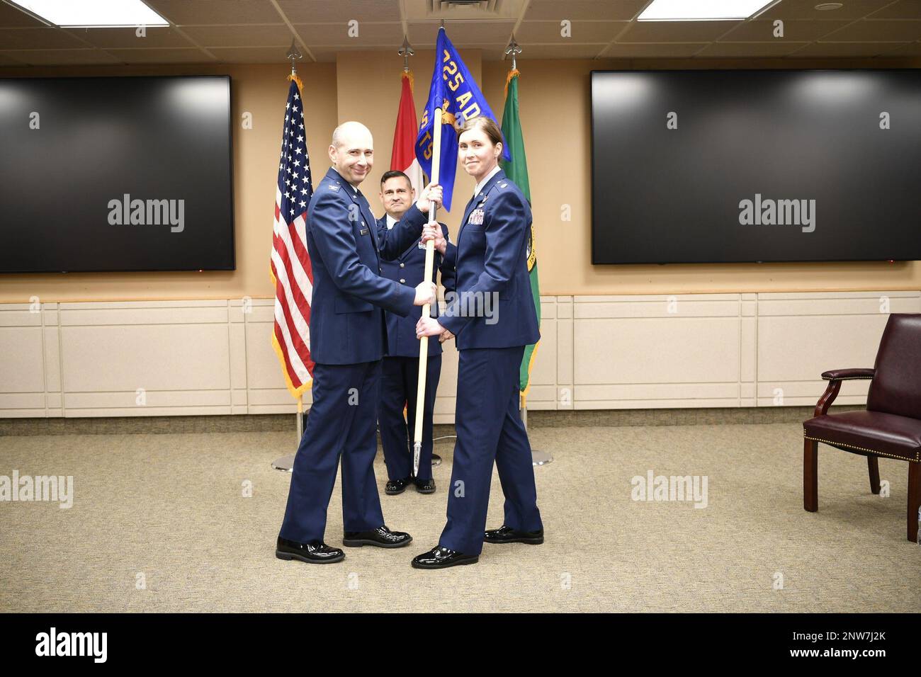 U.S. Air Force Col. Ricardo L.A. Camel (left), 225th Air Defense Group ...