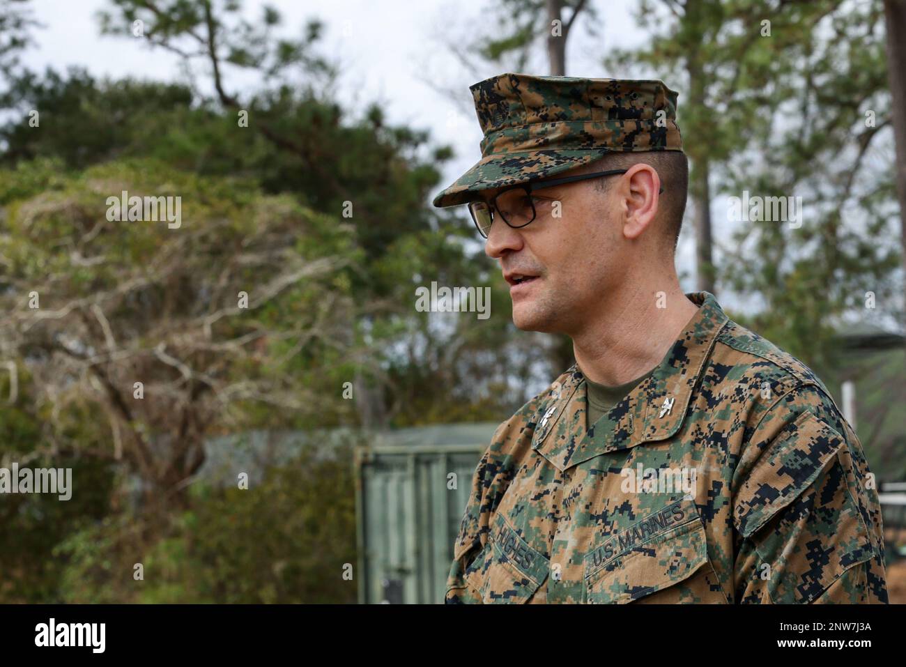 U.S. Marine Corps Col. David Hughes, Current Operations Officer, II ...