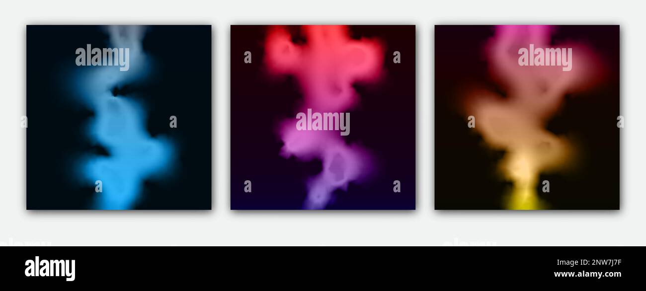 Colorful smoke. Colorful gradient background. Layout for paintings ...