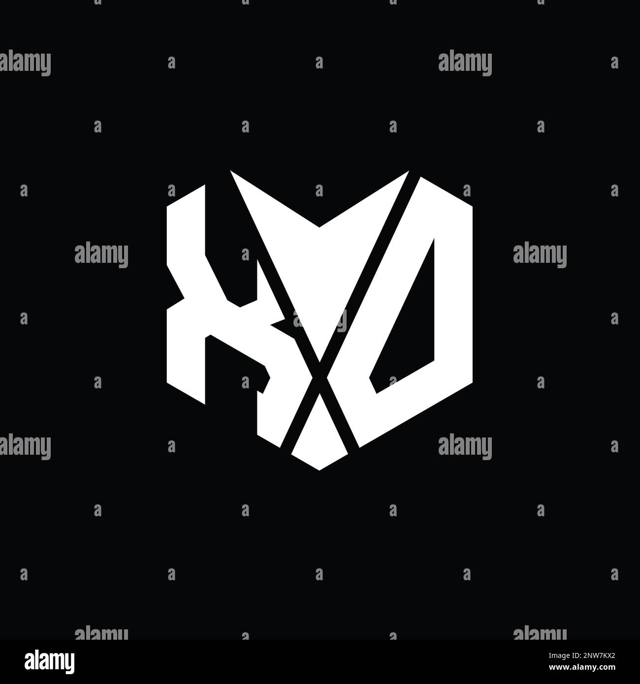XD Logo monogram abstract hexagon shape vector images design template ... XD Logo monogram abstract hexagon shape vector images design template ...